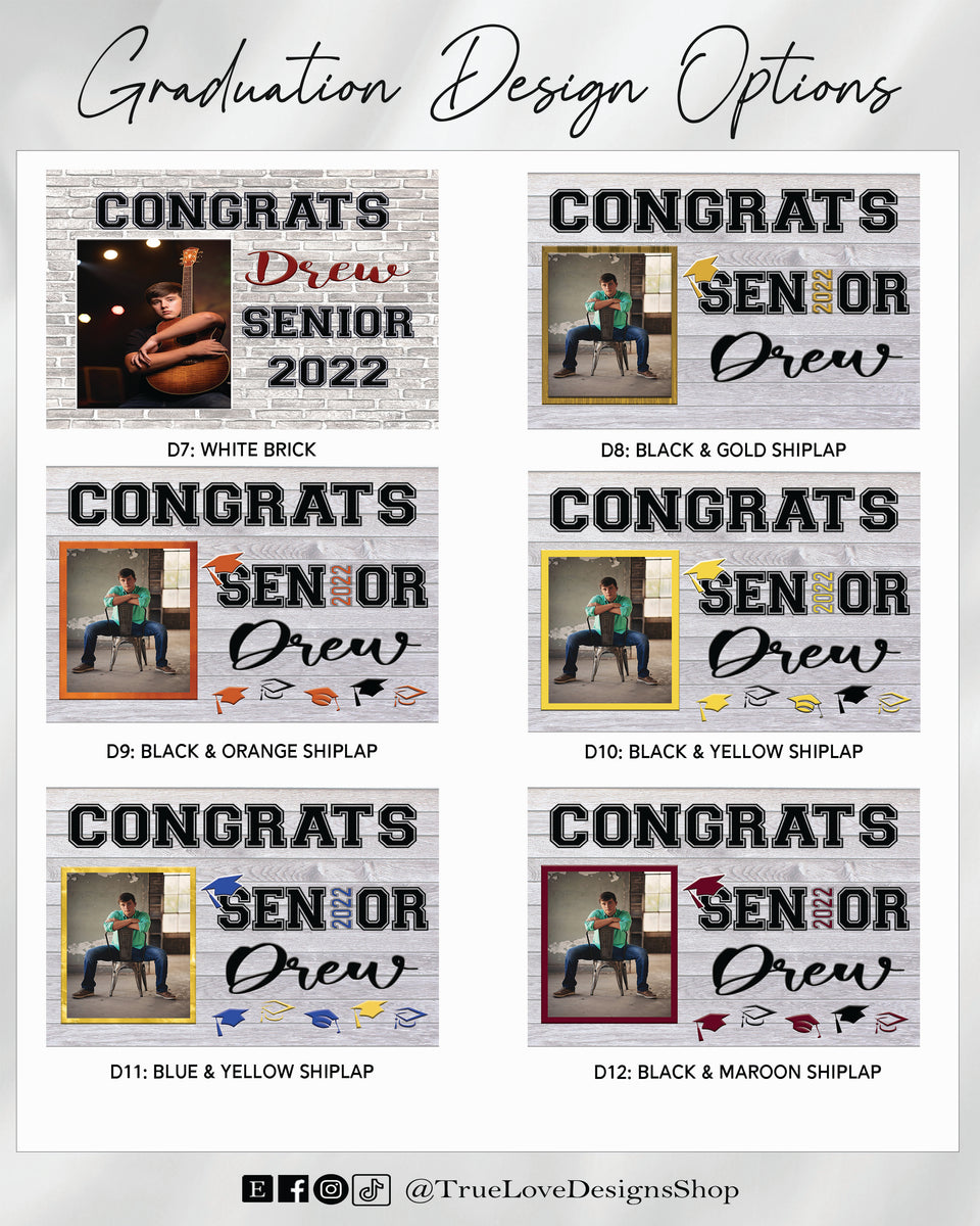 Senior Yard Sign - Multiple Options, 18" x 24" – TrueLove Designs Shop
