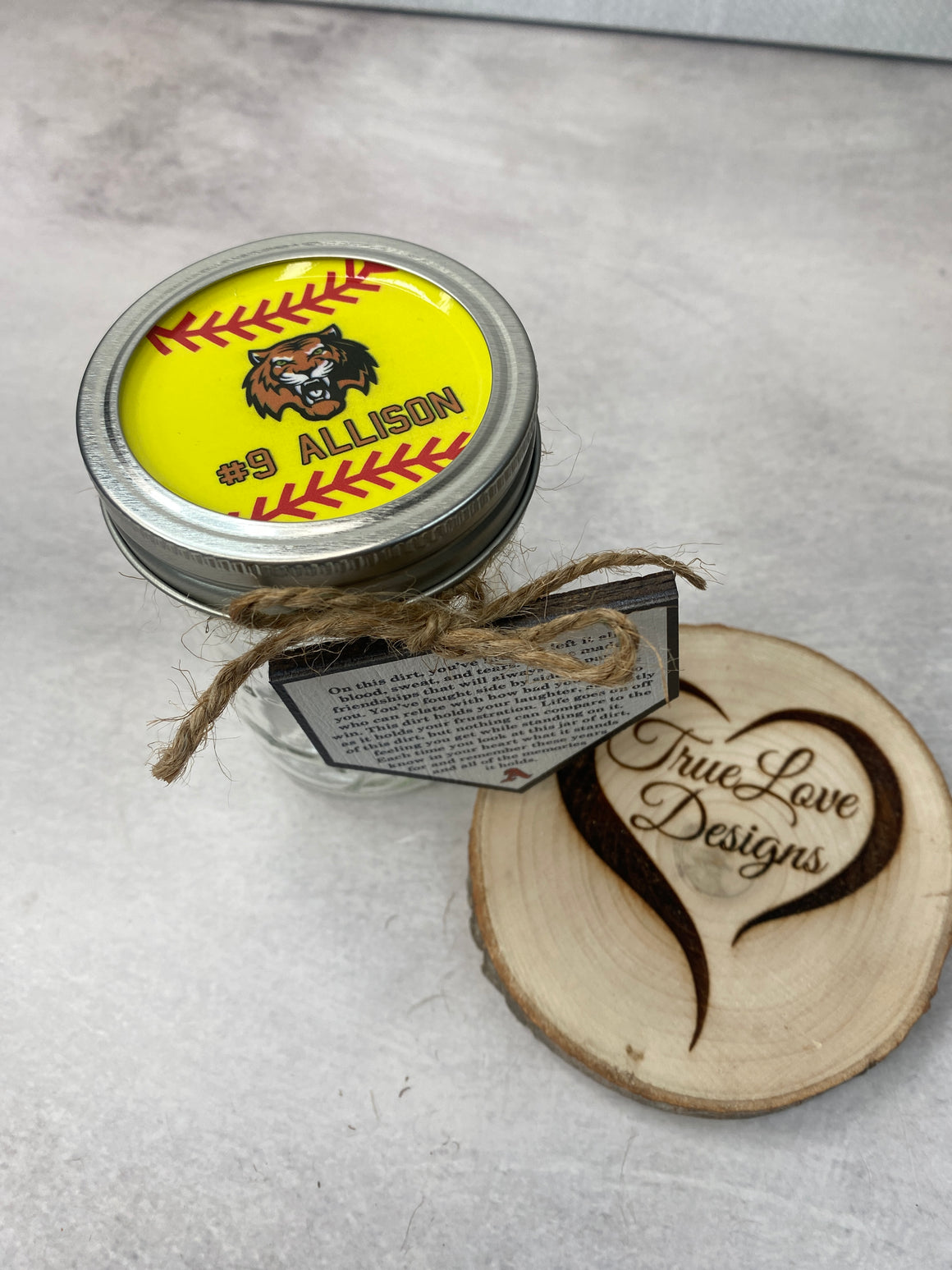 Personalized Jar of Dirt, Softball, Girl, Team Personalized Empty Maso ...